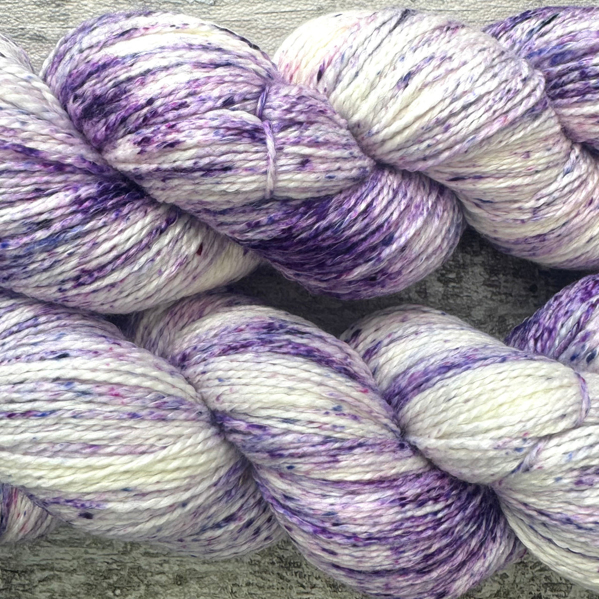 Crocuses in the Snow, merino pima cotton 4ply yarn – Mothy and the Squid