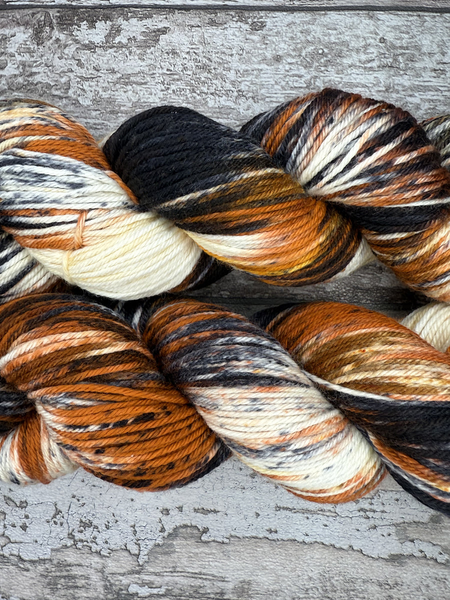 Calico Cat DK, merino nylon yarn – Mothy and the Squid